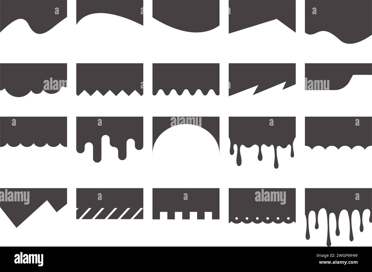 Border Shape For Website Design Vector Banner Header And Separator Background Section And