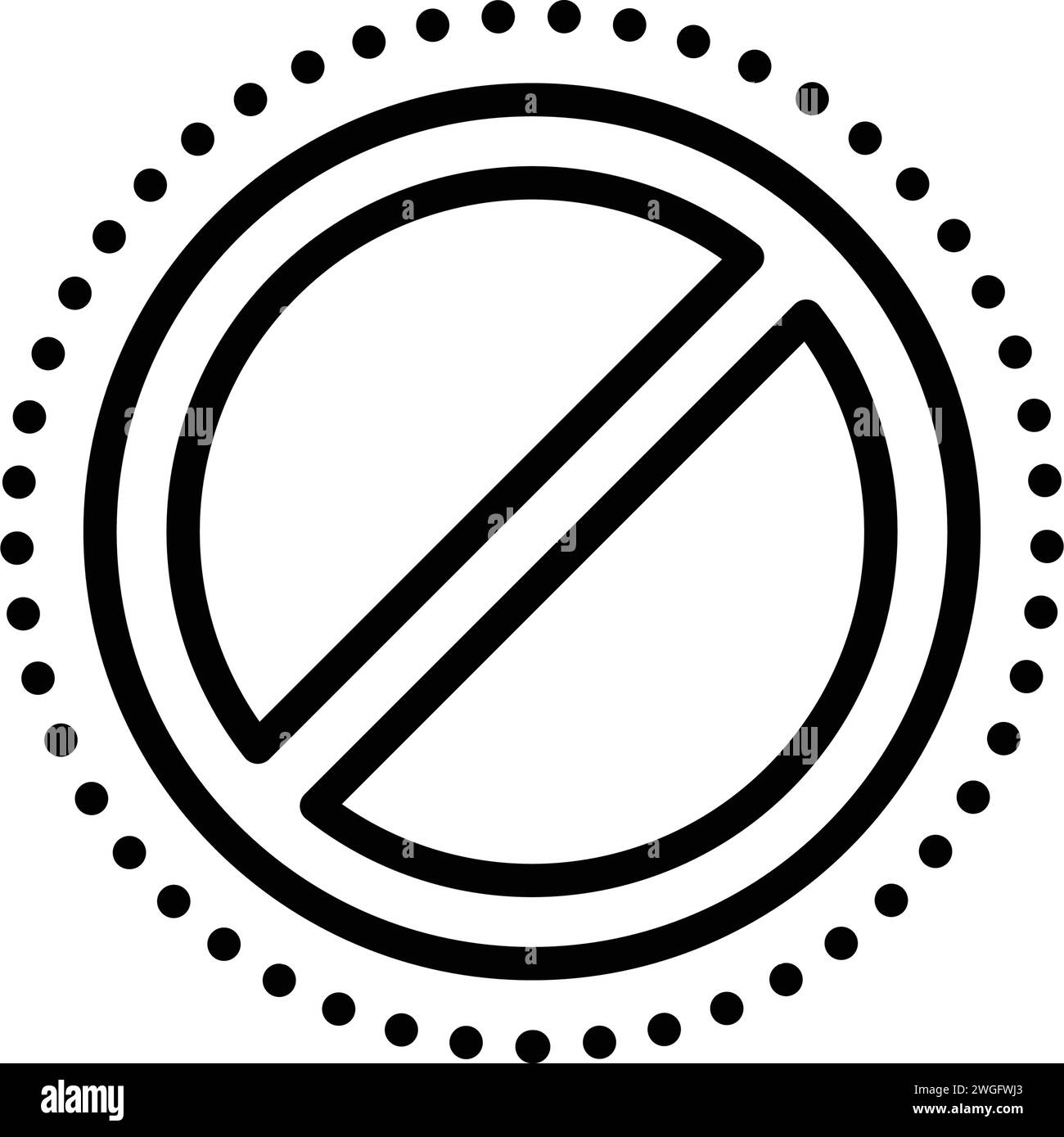 Icon for stopped,limit Stock Vector Image & Art - Alamy