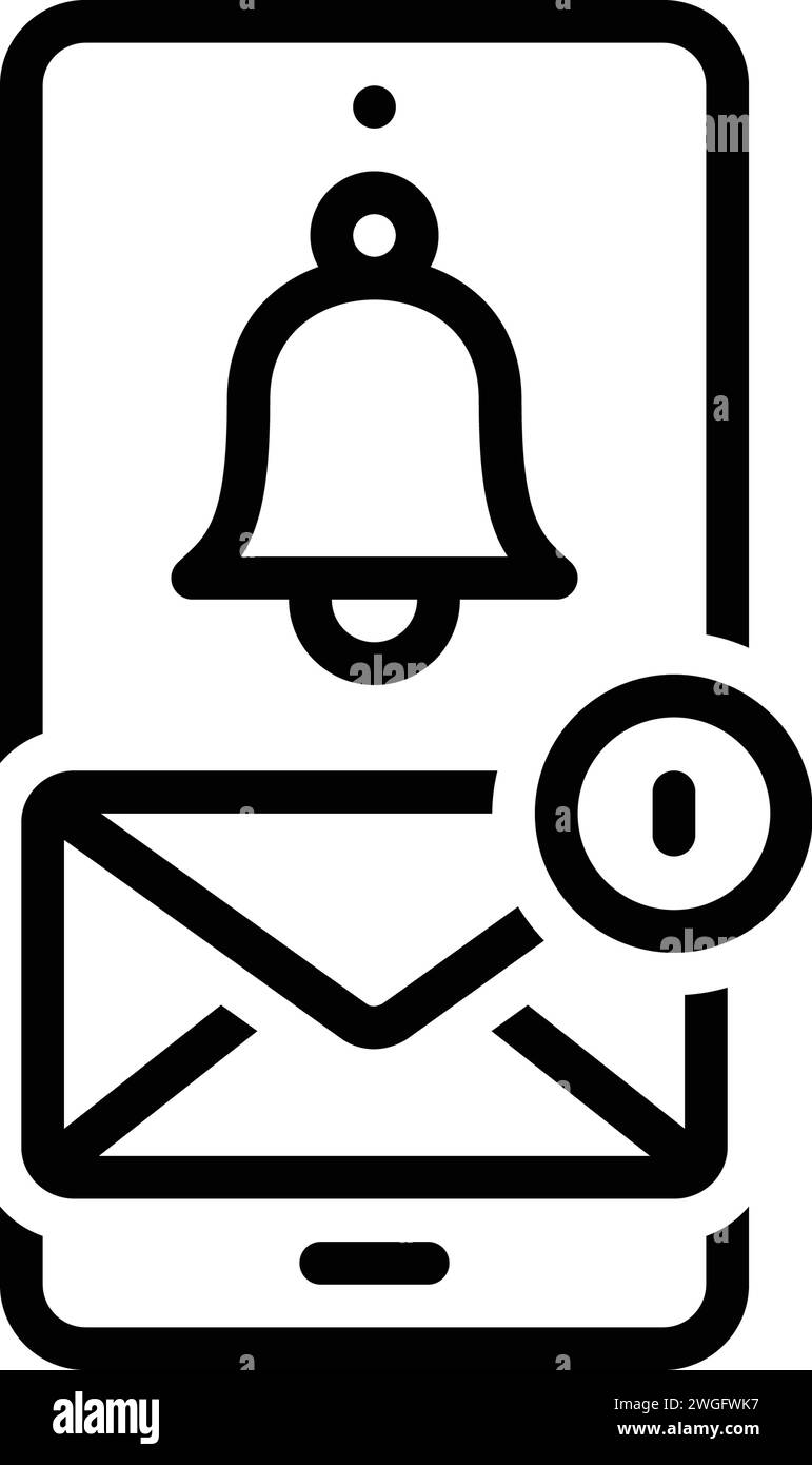 Icon for msg,notification Stock Vector Image & Art - Alamy