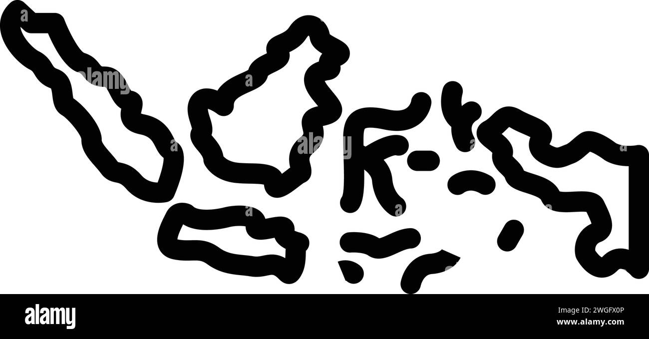 Indonesia map Stock Vector Images - Alamy