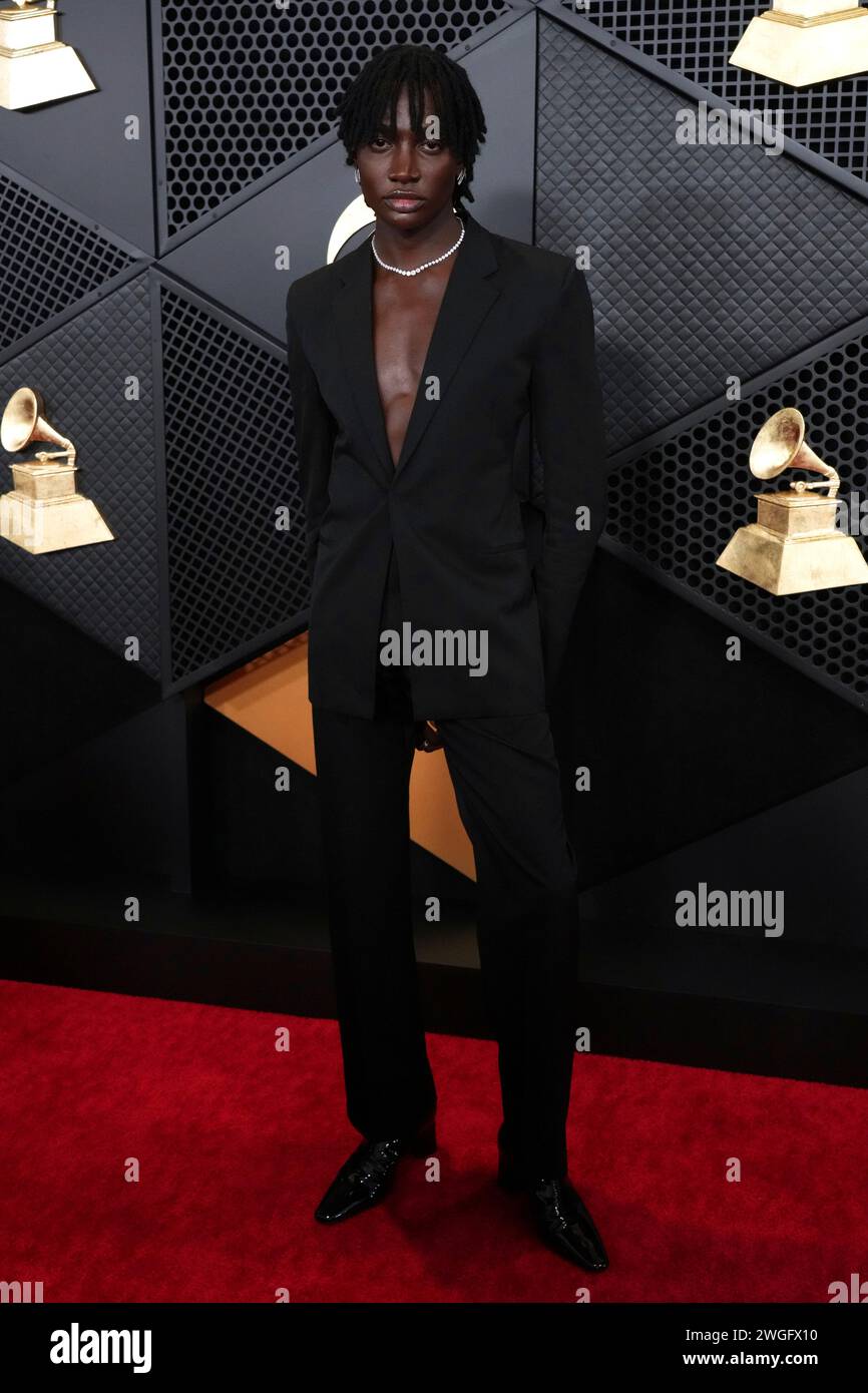 Rickey Thompson arrives at the 66th annual Grammy Awards on Sunday, Feb ...