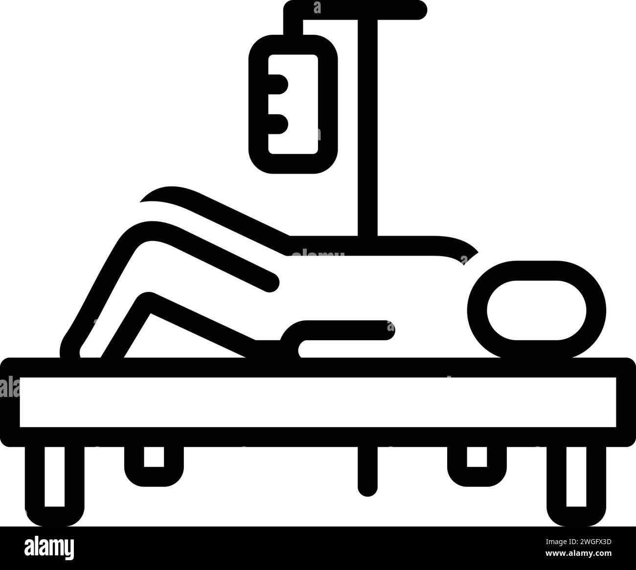 Icon for laid,patient Stock Vector Image & Art - Alamy