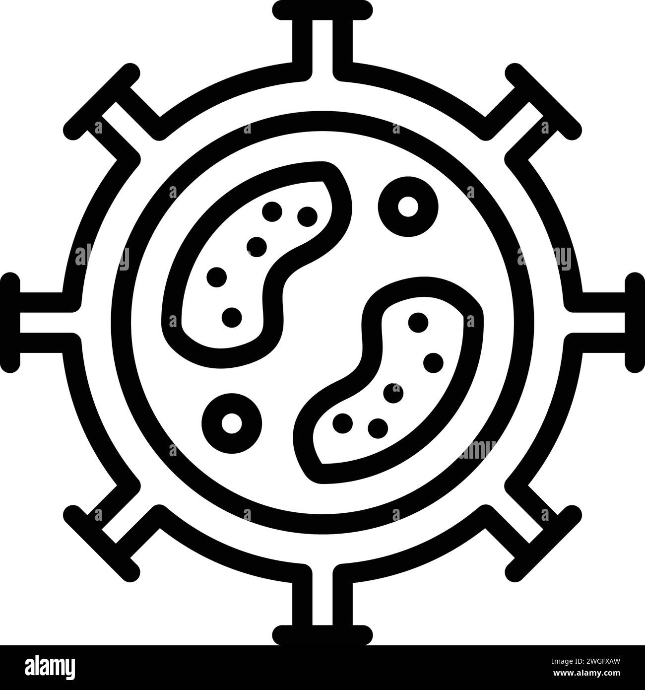 Germs icon Cut Out Stock Images & Pictures - Alamy