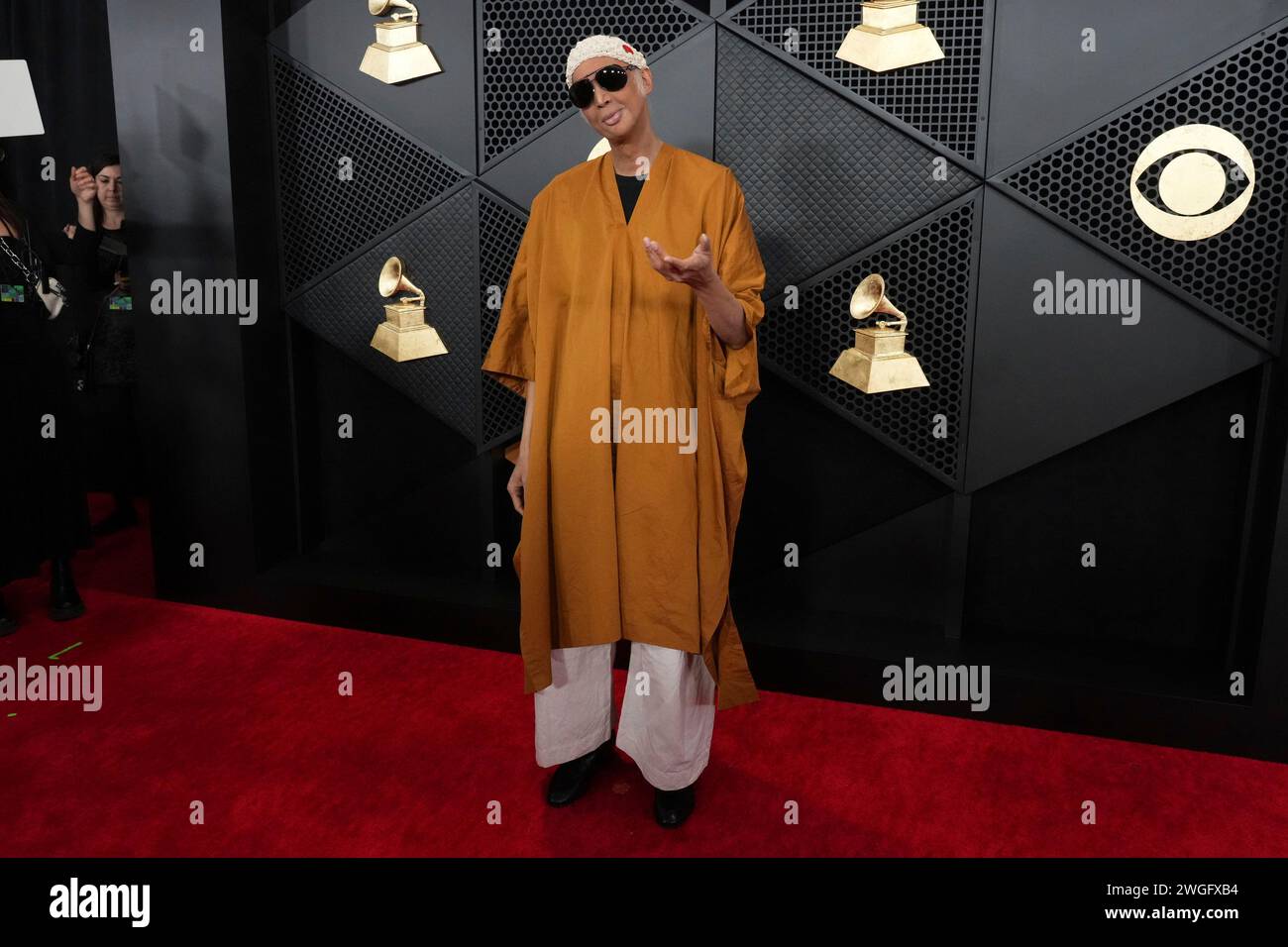 Shahzad Ismaily arrives at the 66th annual Grammy Awards on Sunday, Feb. 4, 2024, in Los Angeles ...