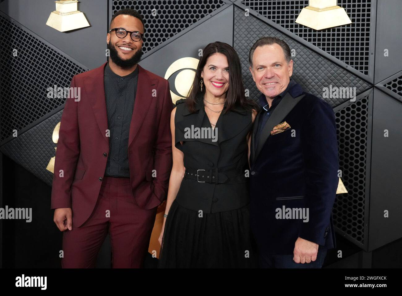 From left, Corey Fonville, Jennifer Elling and Kurt Elling arrive at ...
