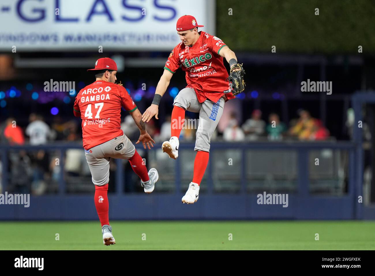 Mexico's Juan Carlos Gamboa (47) and Jose Cardona celebrate after ...