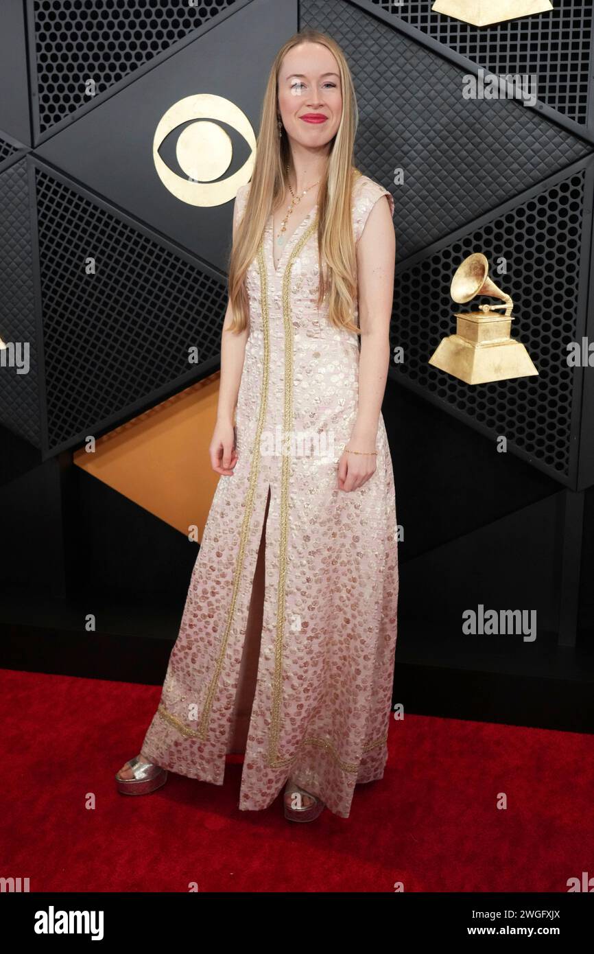 Bronwyn Keith-Hynes arrives at the 66th annual Grammy Awards on Sunday ...