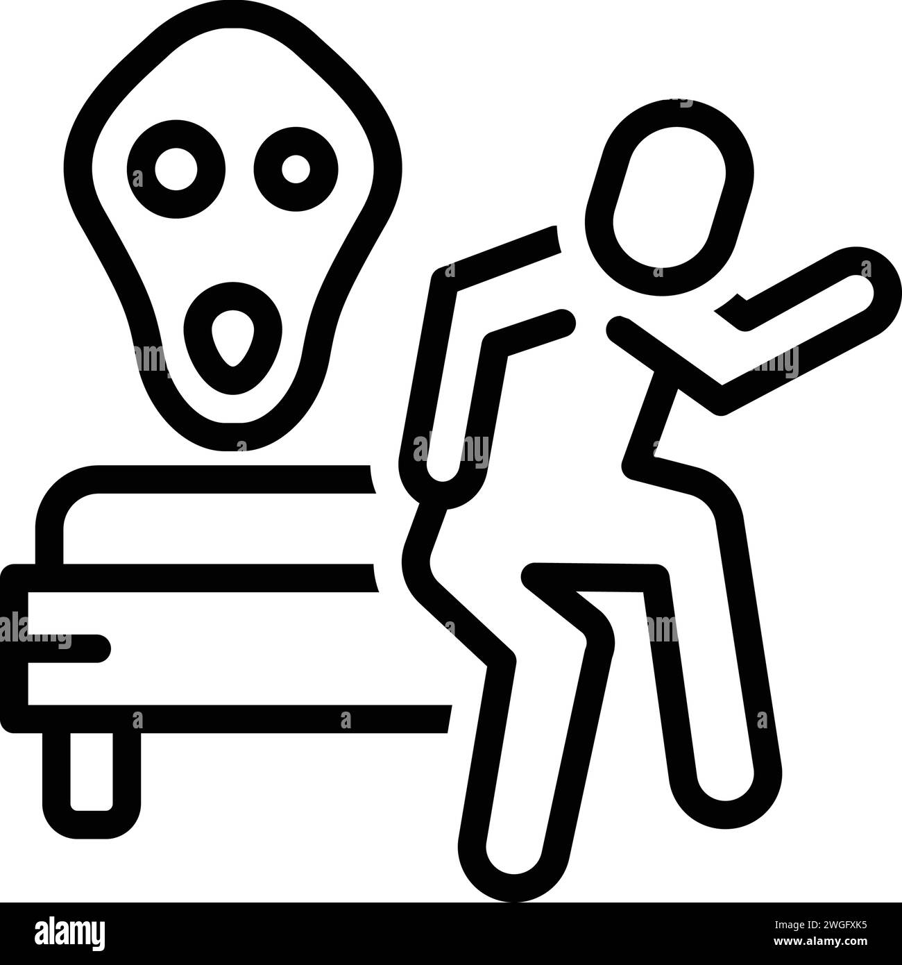 Icon for scared,frightened Stock Vector Image & Art - Alamy