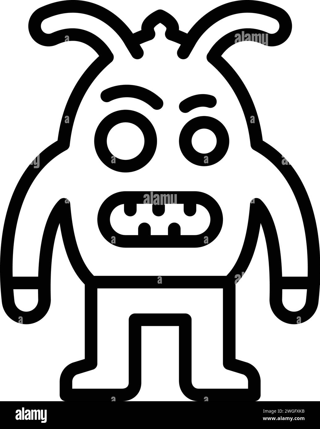 Demon icon Black and White Stock Photos & Images - Alamy