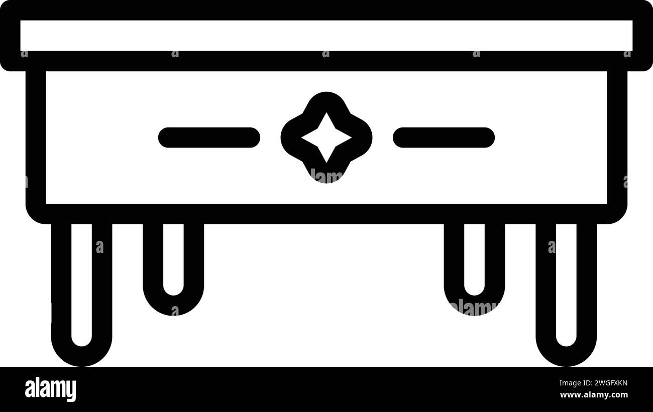 Icon for vintage table,vintage Stock Vector Image & Art - Alamy