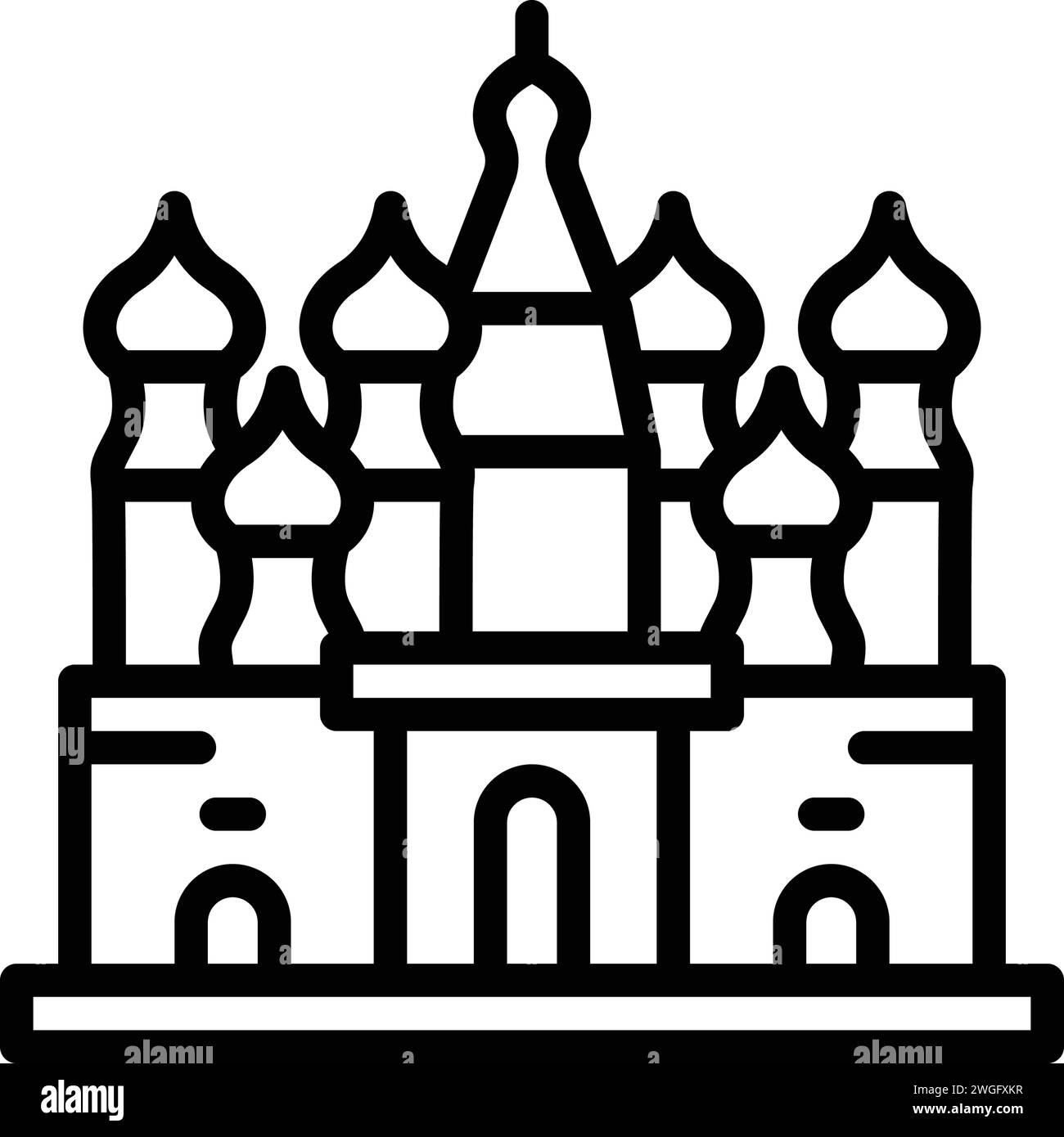 Russia moscow church icon Black and White Stock Photos & Images - Alamy
