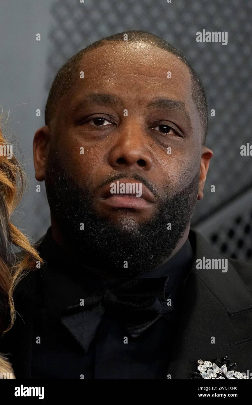 Killer Mike arrives at the 66th annual Grammy Awards on Sunday, Feb. 4 ...