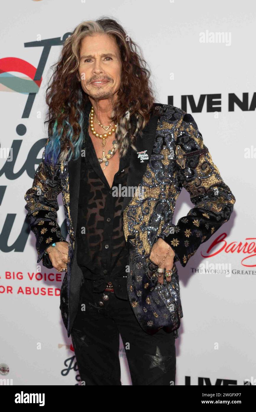 Los Angeles, USA. 04th Feb, 2024. Steven Tyler attends the arrivals of ...