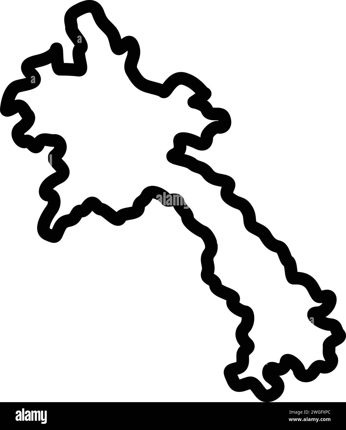 Laos map Stock Vector Images - Alamy