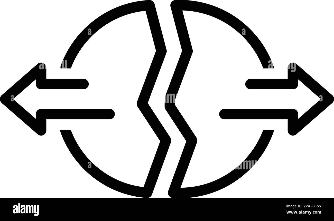 Icon for divided,split Stock Vector Image & Art - Alamy