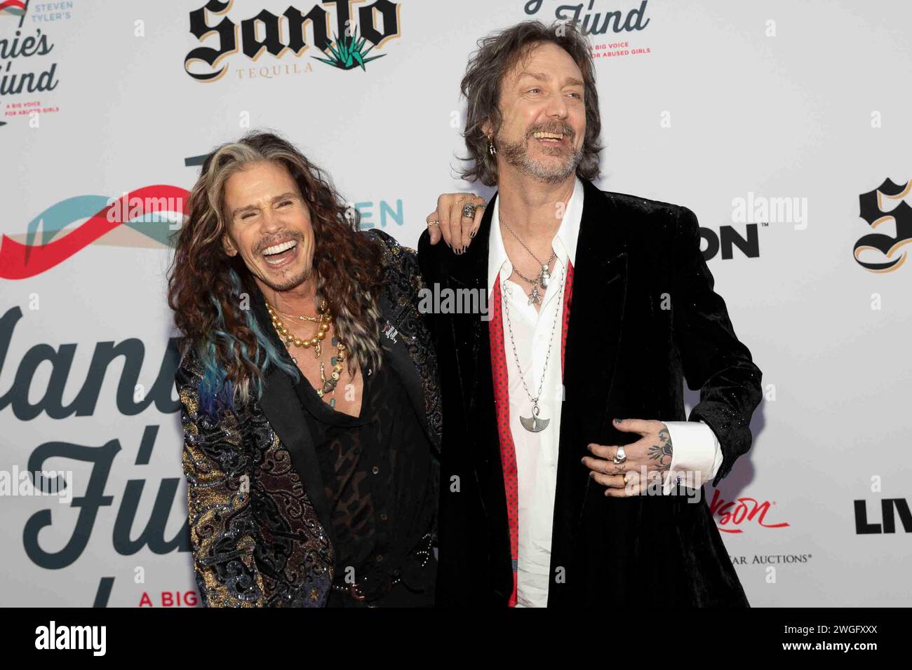 Los Angeles, USA. 04th Feb, 2024. Steven Tyler and Chris Robinson ...