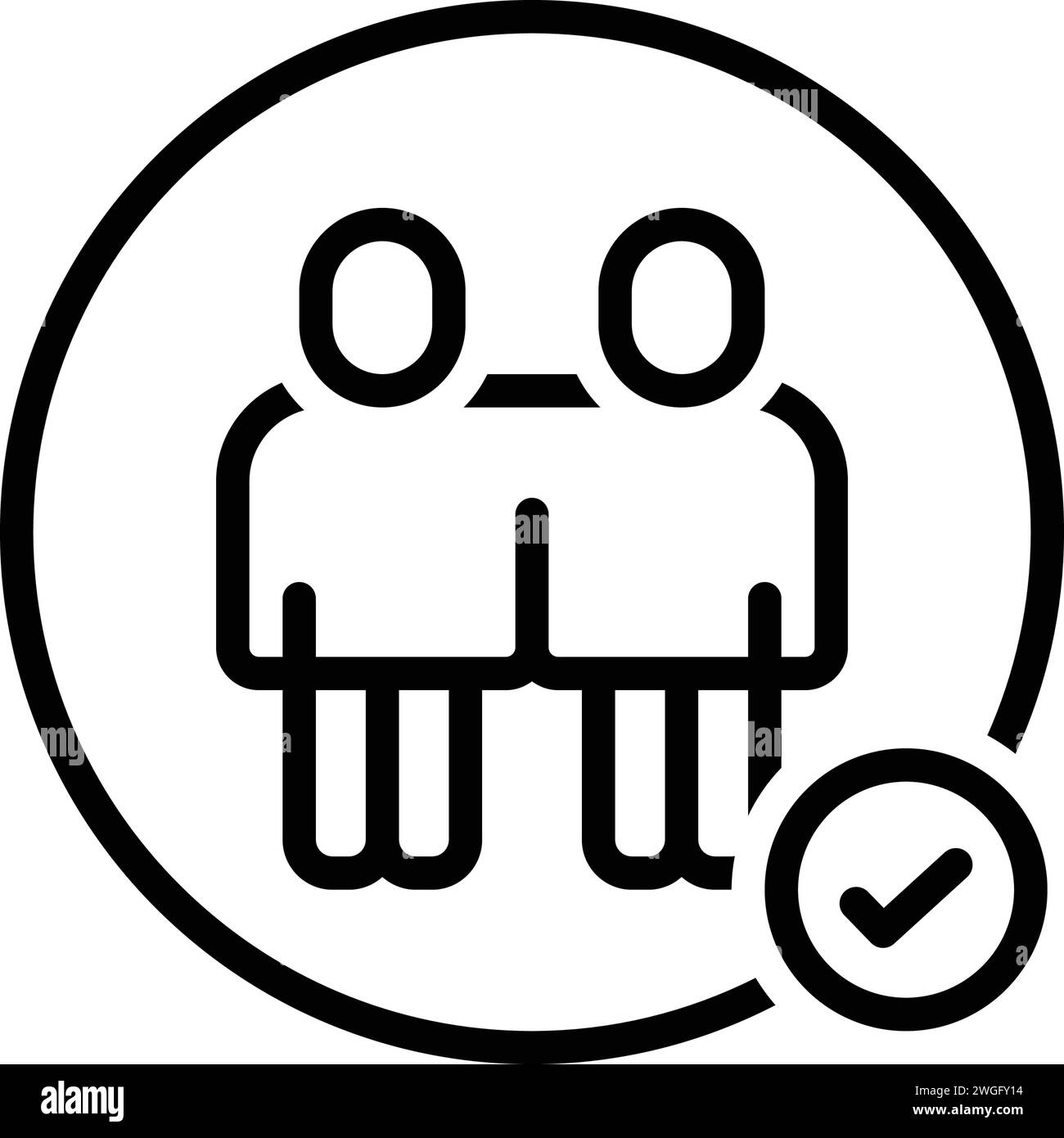 Joins friend Stock Vector Images - Alamy