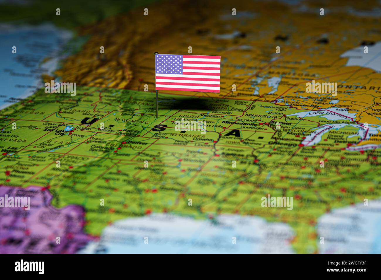 World political map with countries hi-res stock photography and images ...