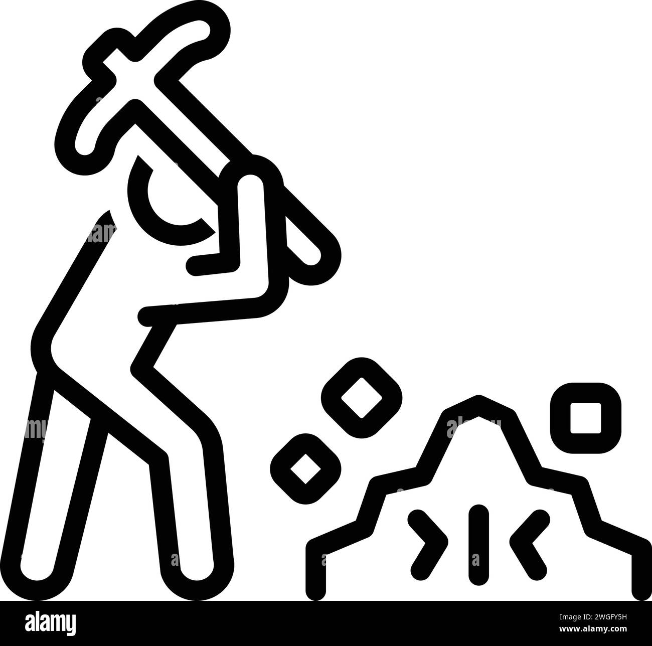 Icon for dig,ditching Stock Vector Image & Art - Alamy