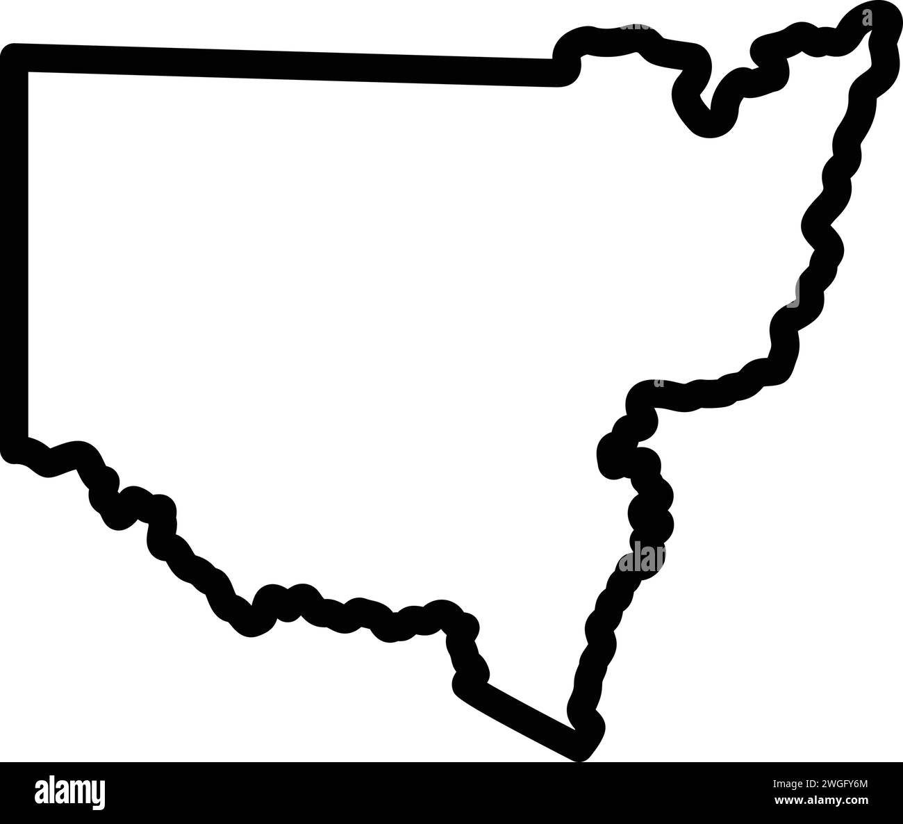 Nsw map Stock Vector Images - Alamy