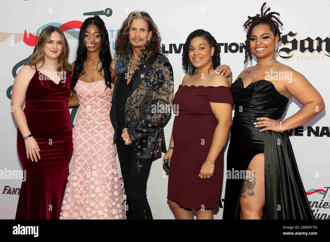 Los Angeles, USA. 04th Feb, 2024. Tyra Smith, Emely Florian, Steven ...