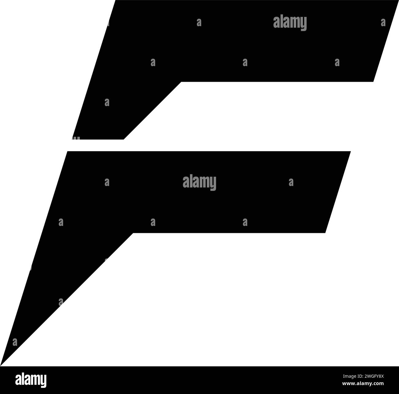 letter F logo design vector illustration Stock Vector Image & Art - Alamy