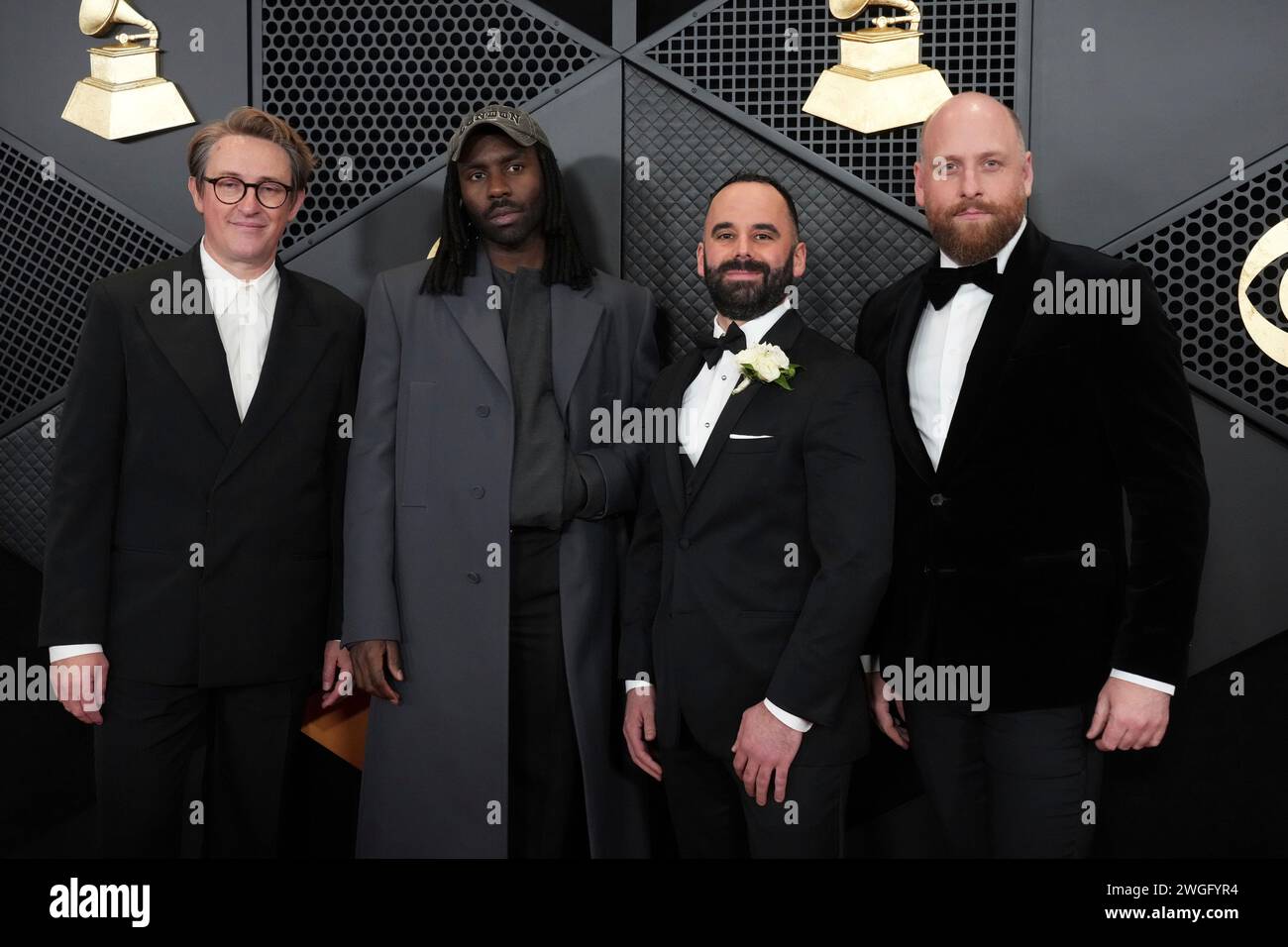From left, Lewis Pesacov, Dev Hynes, Adam Tendler, Christopher Rountree ...