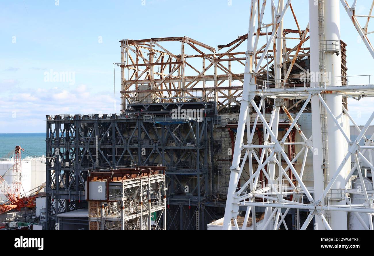 A photo shows Fukushima Daiichi Nuclear Power Station Unit 1 of Tokyo ...
