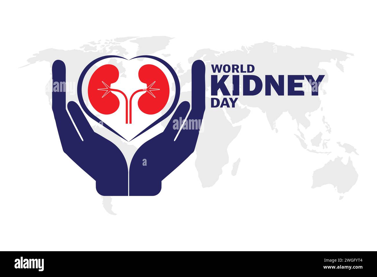 World Kidney Day Vector illustration. Holiday concept. Template for ...