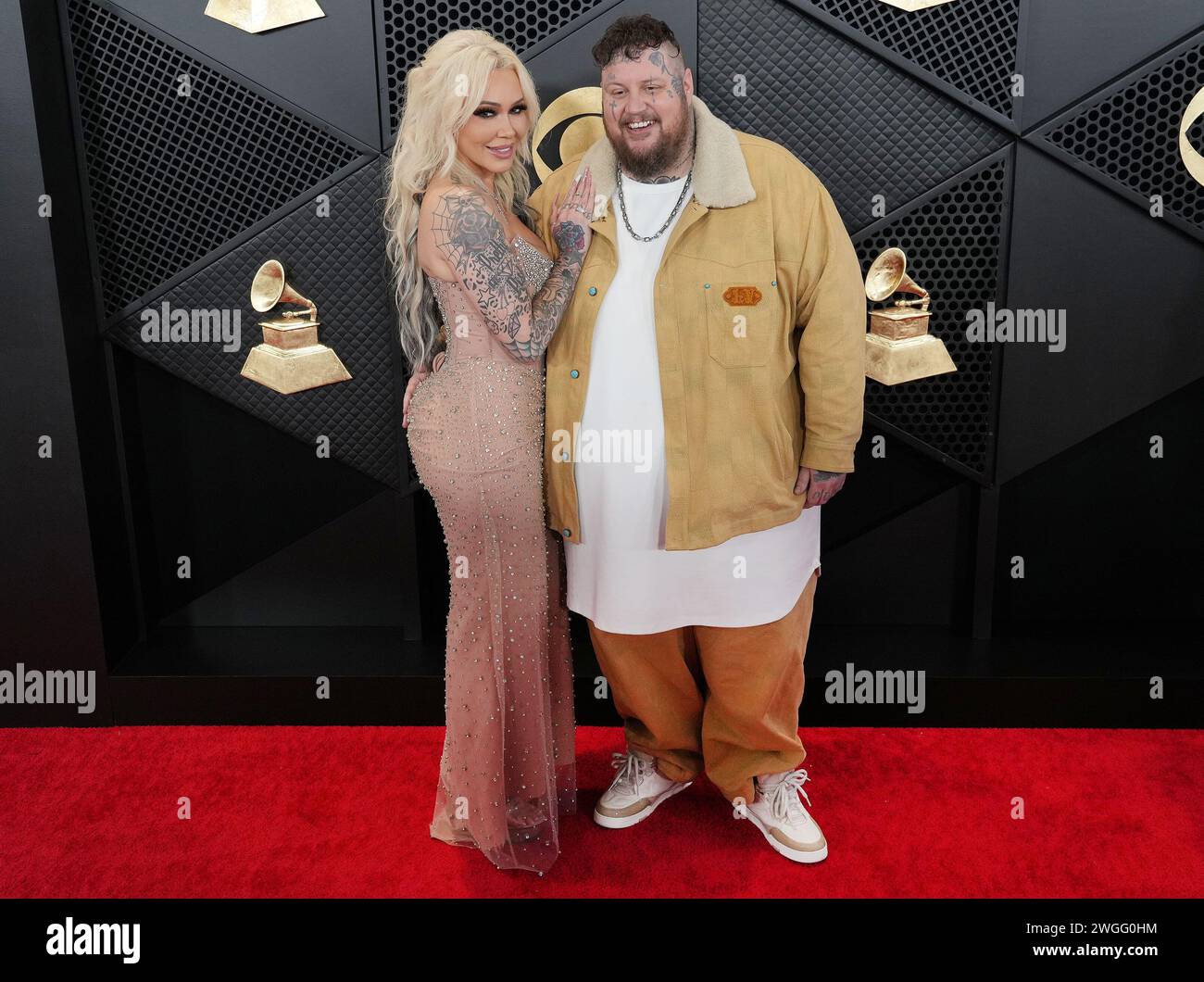 Los Angeles, USA. 04th Feb, 2024. (L-R) Bunnie Xo and Jelly Roll ...