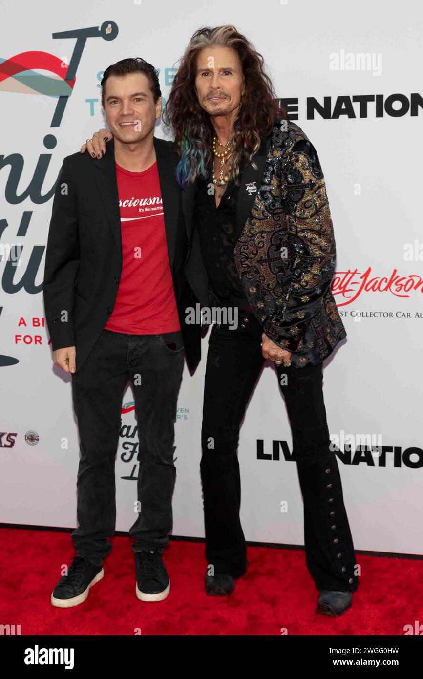 Los Angeles, USA. 04th Feb, 2024. Emile Hirsch and Steven Tyler attends ...