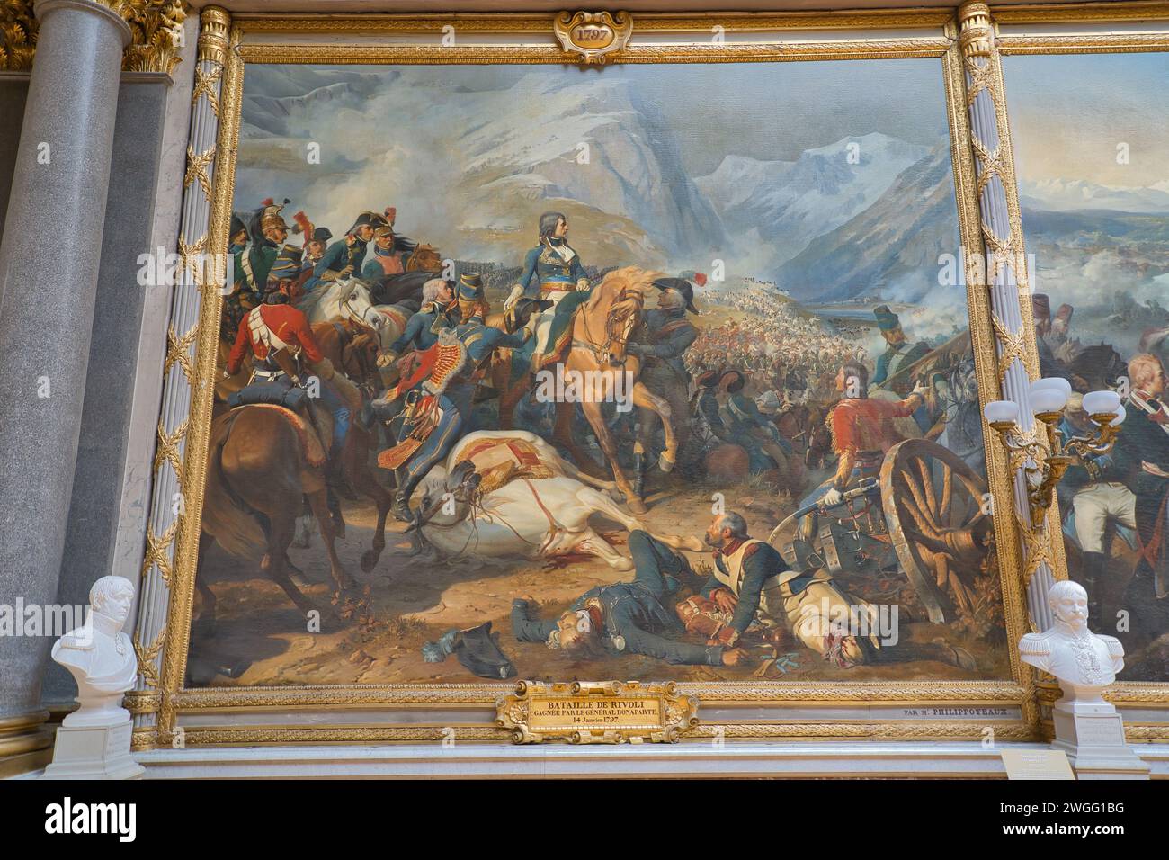 Versailles palace, Versailles, France, 08.18.2023 painting of the ...