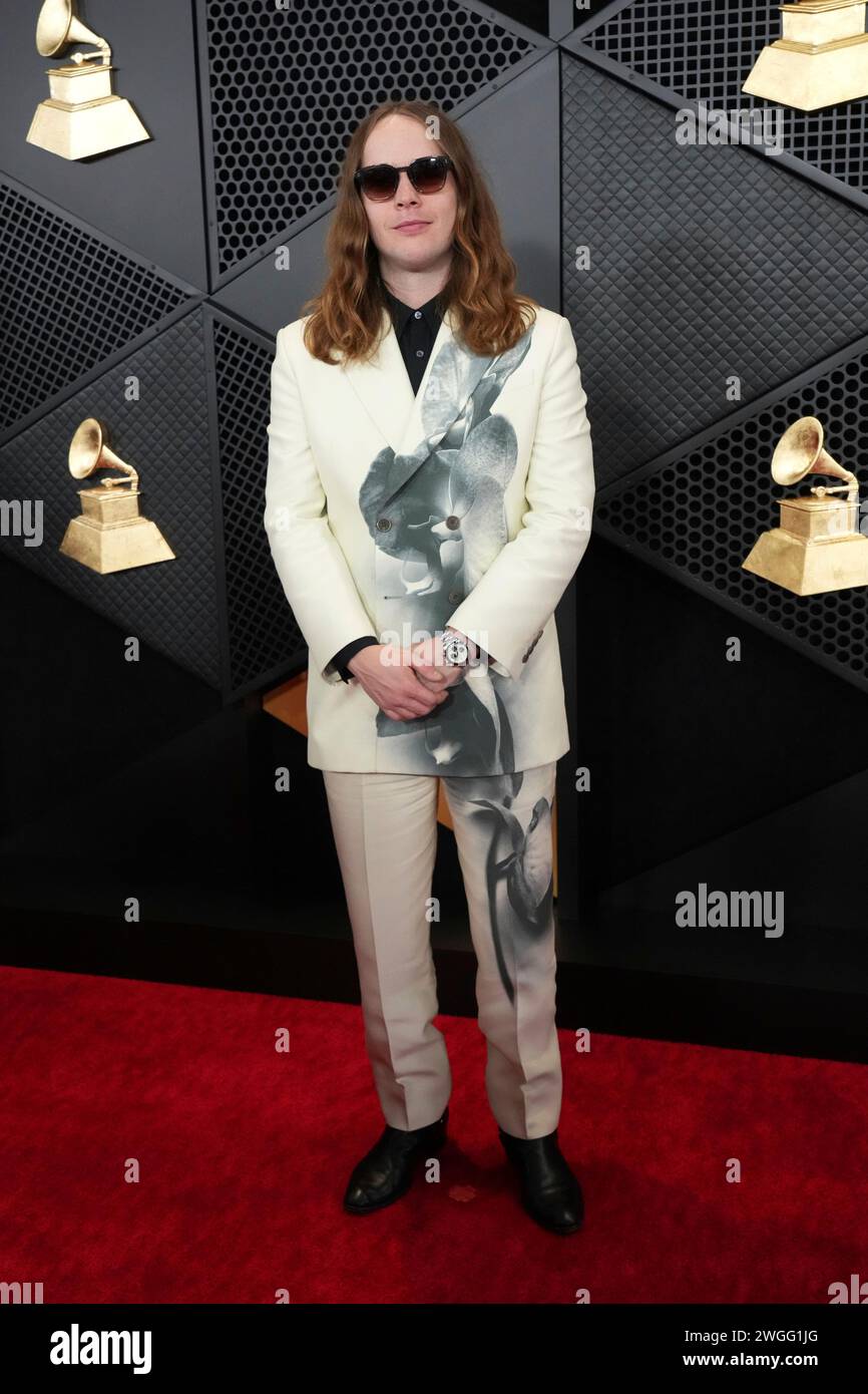 Billy Strings arrives at the 66th annual Grammy Awards on Sunday, Feb ...