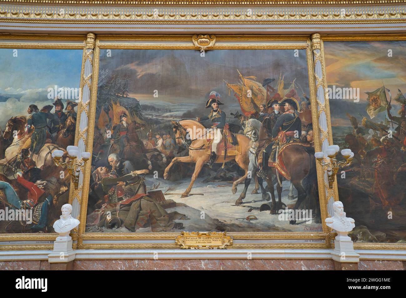 Versailles palace, Versailles, France, 08.18.2023 painting of The ...