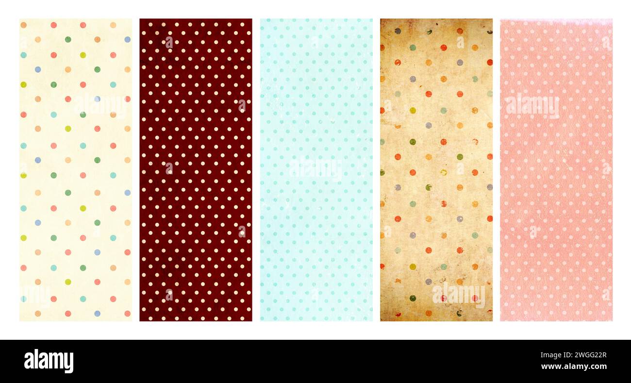 Set of vertical or horizontal retro banners with old paper texture and ...