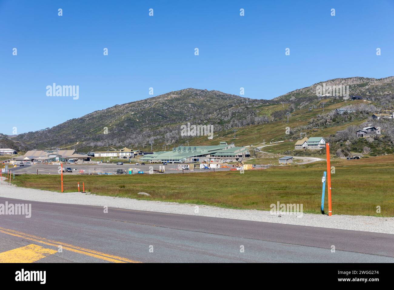 Perisher ski resort village, in summer, Snowy Mountains region of ...