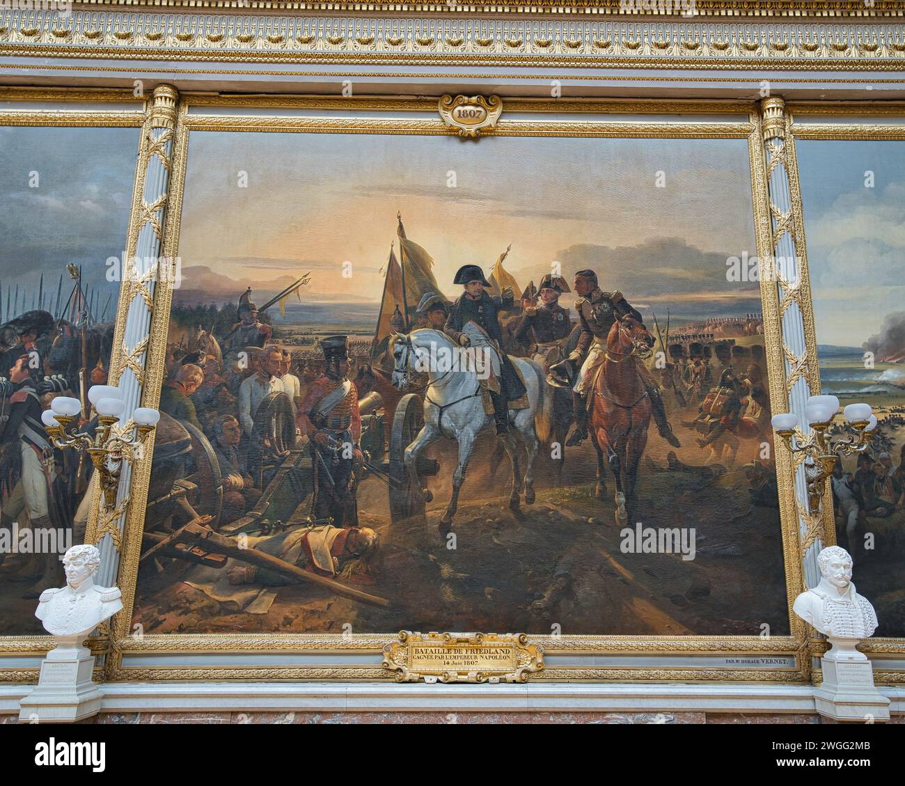 Versailles palace, Versailles, France, 08.18.2023 painting Napoleon at ...