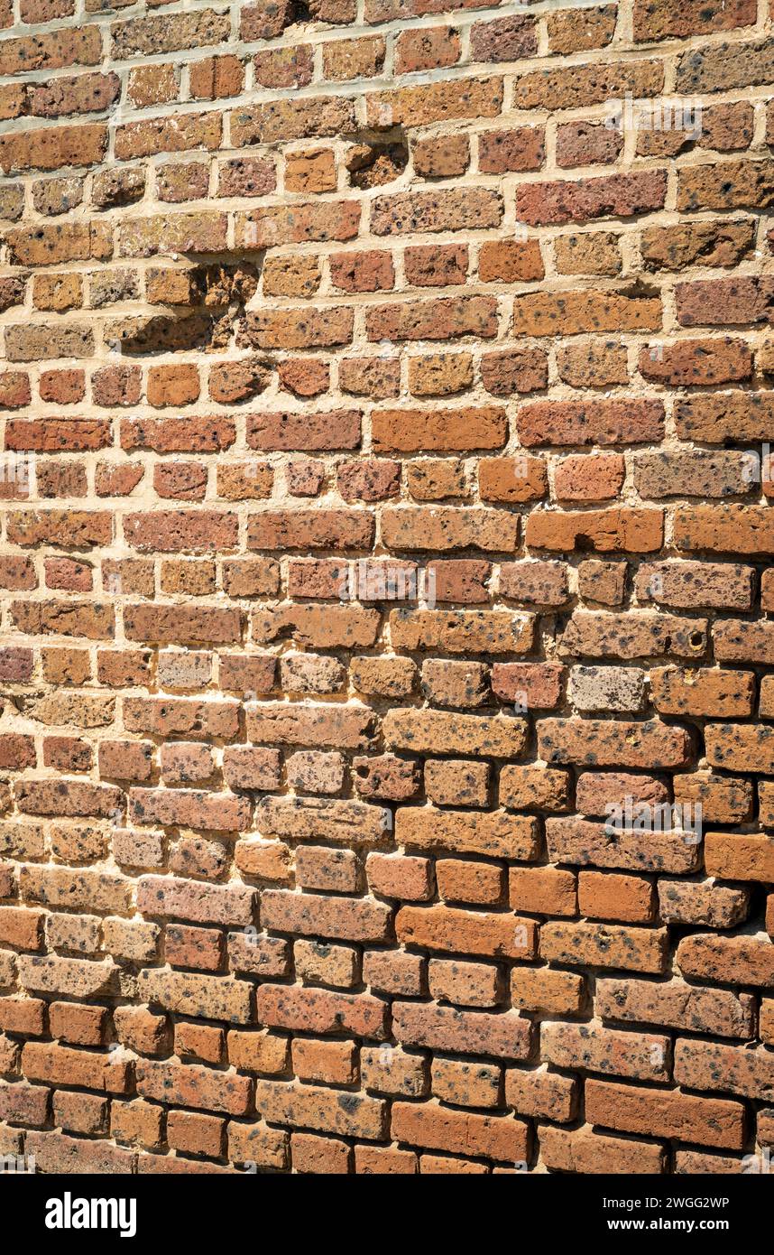 Closeup of Brick Texture from the 18th Century at Fort Sumter, SC, USA ...