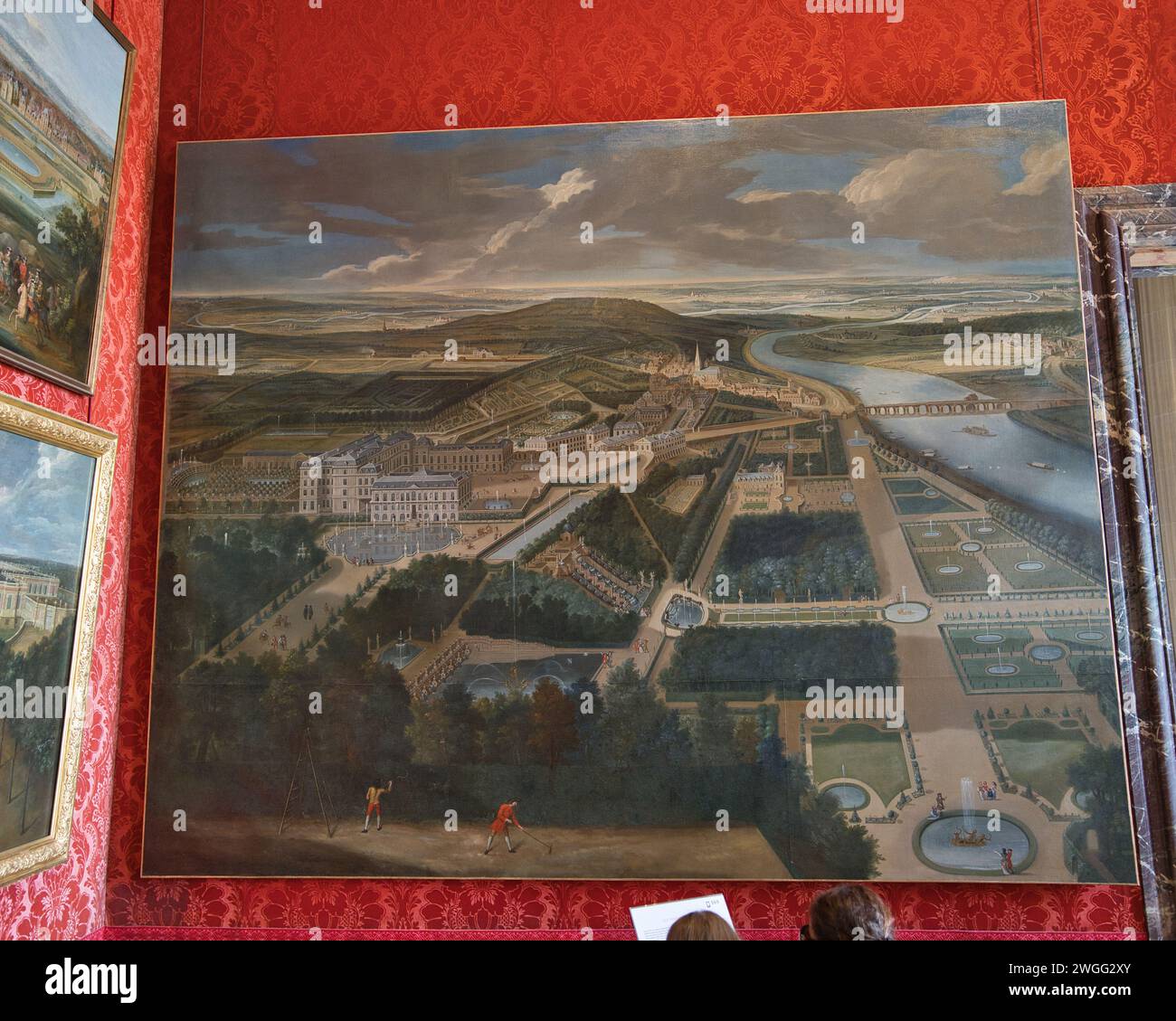 Inside versailles palace, France, Saint-Cloud, general view, painting ...
