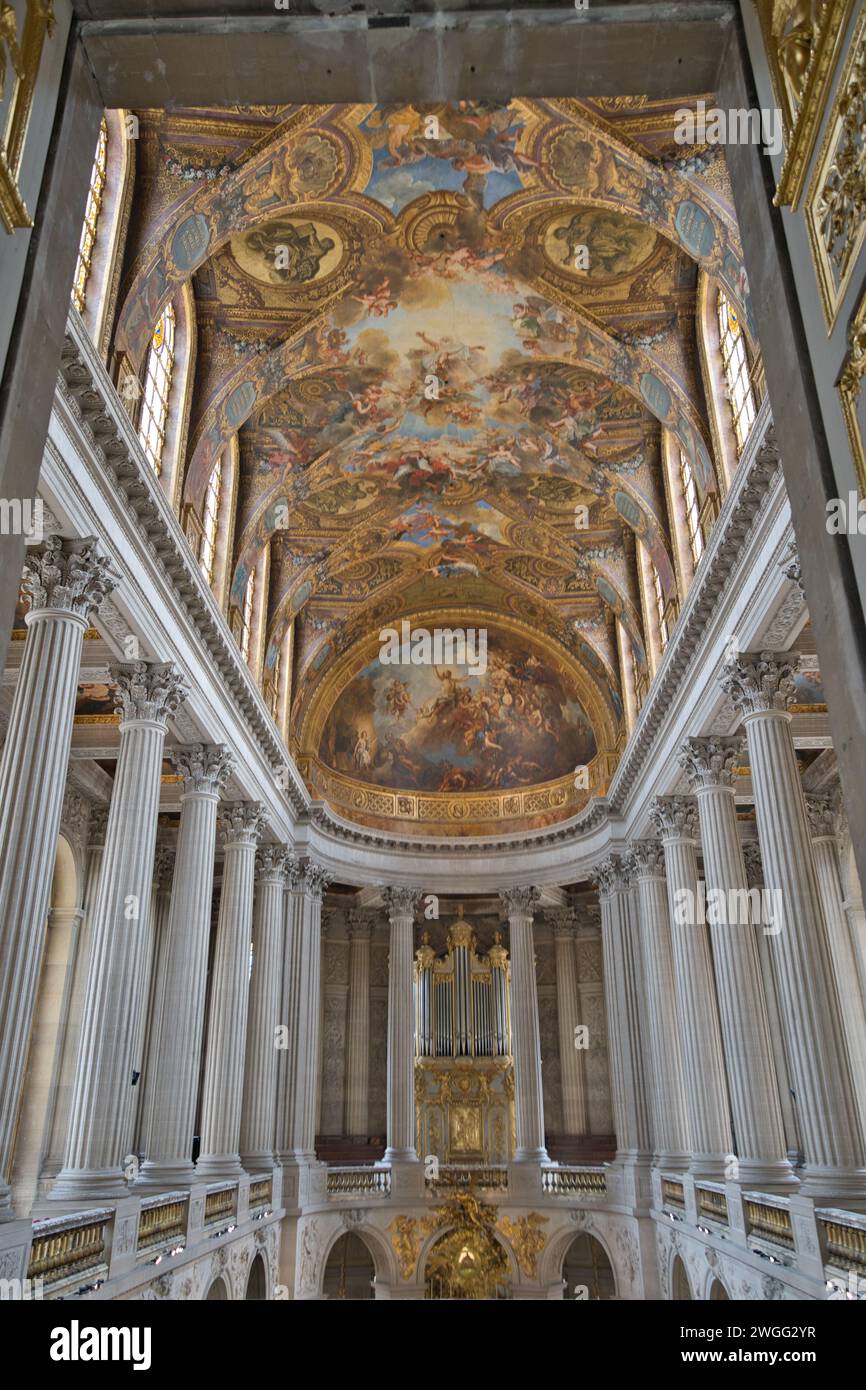 Inside versailles palace, France, decorative, ceiling, architecture ...