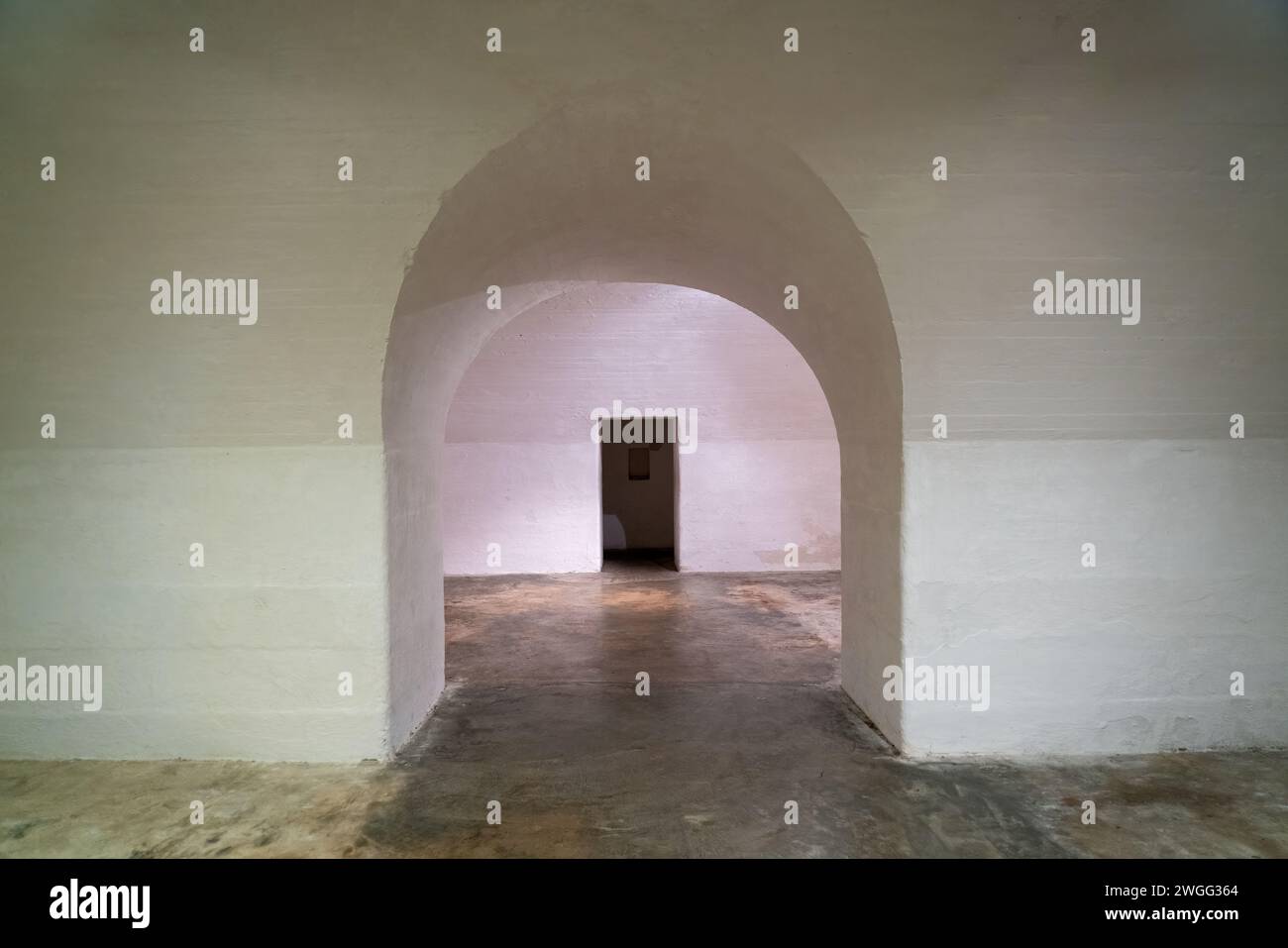 Fort Moultrie, small fortifications and ammunitions bunkers that run ...