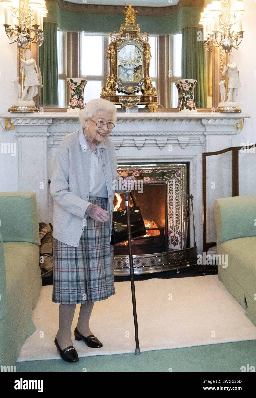 File photo dated 06/09/2022 of Queen Elizabeth II waiting in the ...