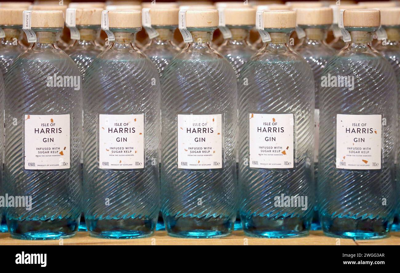 File photo dated 18/10/16 of the Harris gin bottles from the Isle of ...