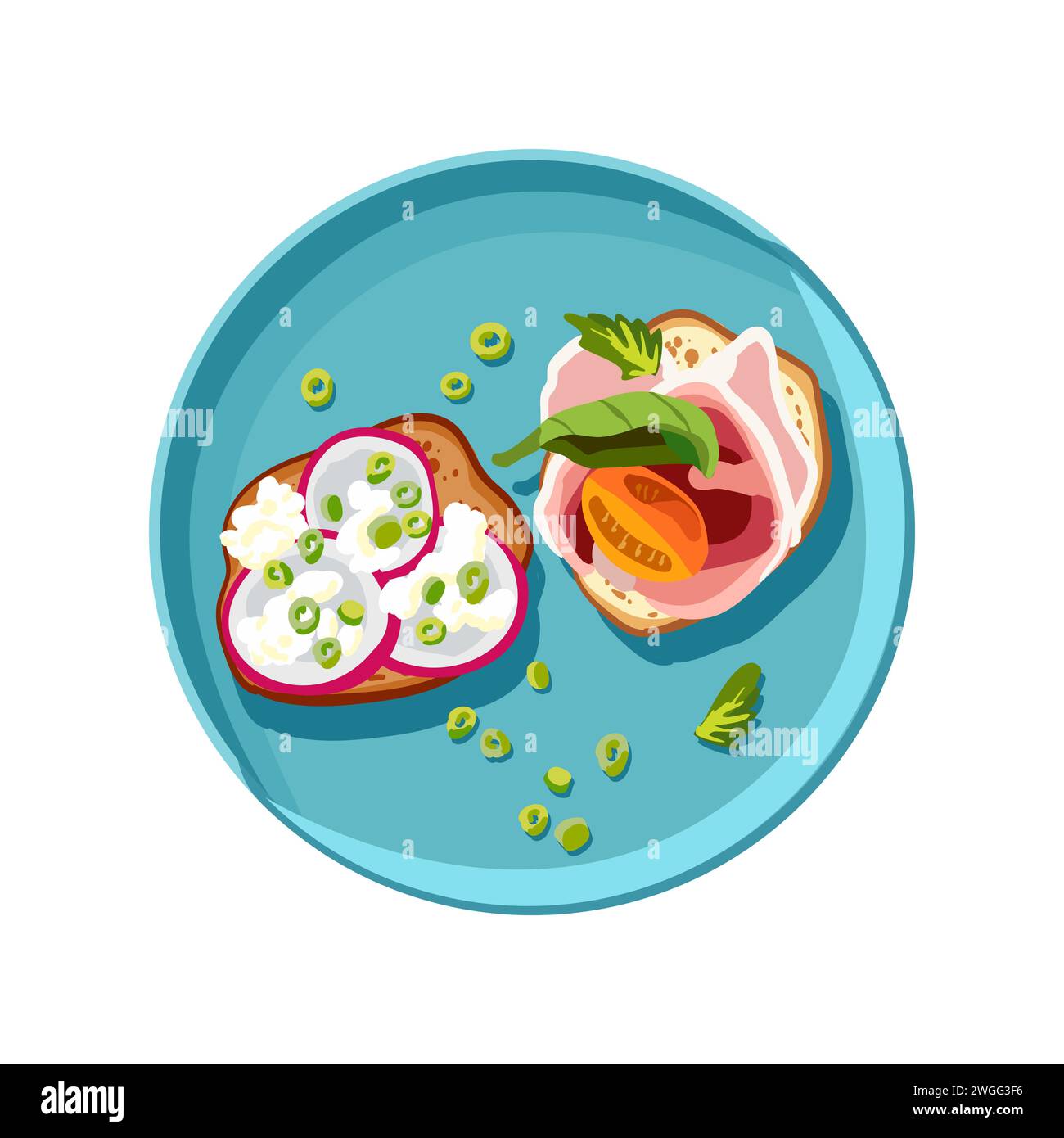 Cheese canape Stock Vector Images - Alamy