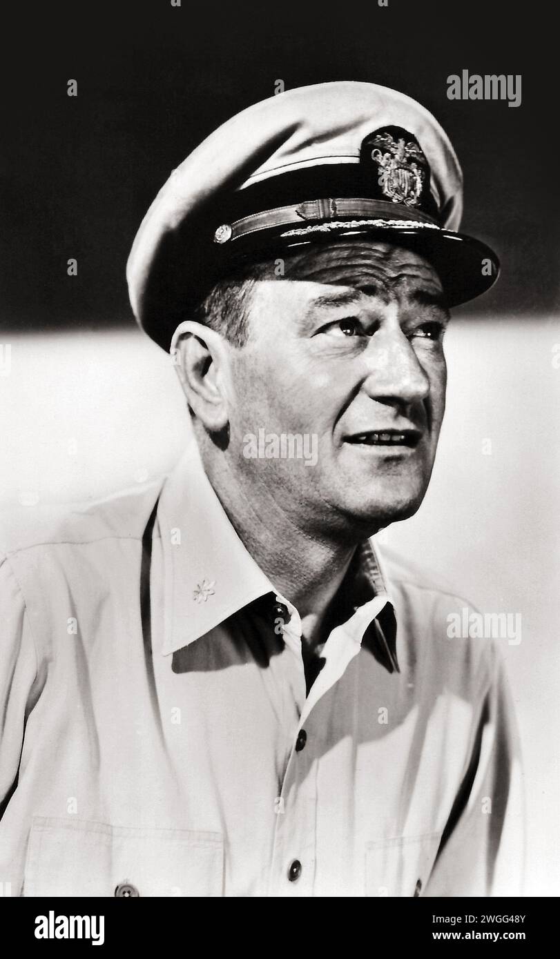 Hollywood star, John Wayne in a captains cap - Operation Pacific (1951 ...