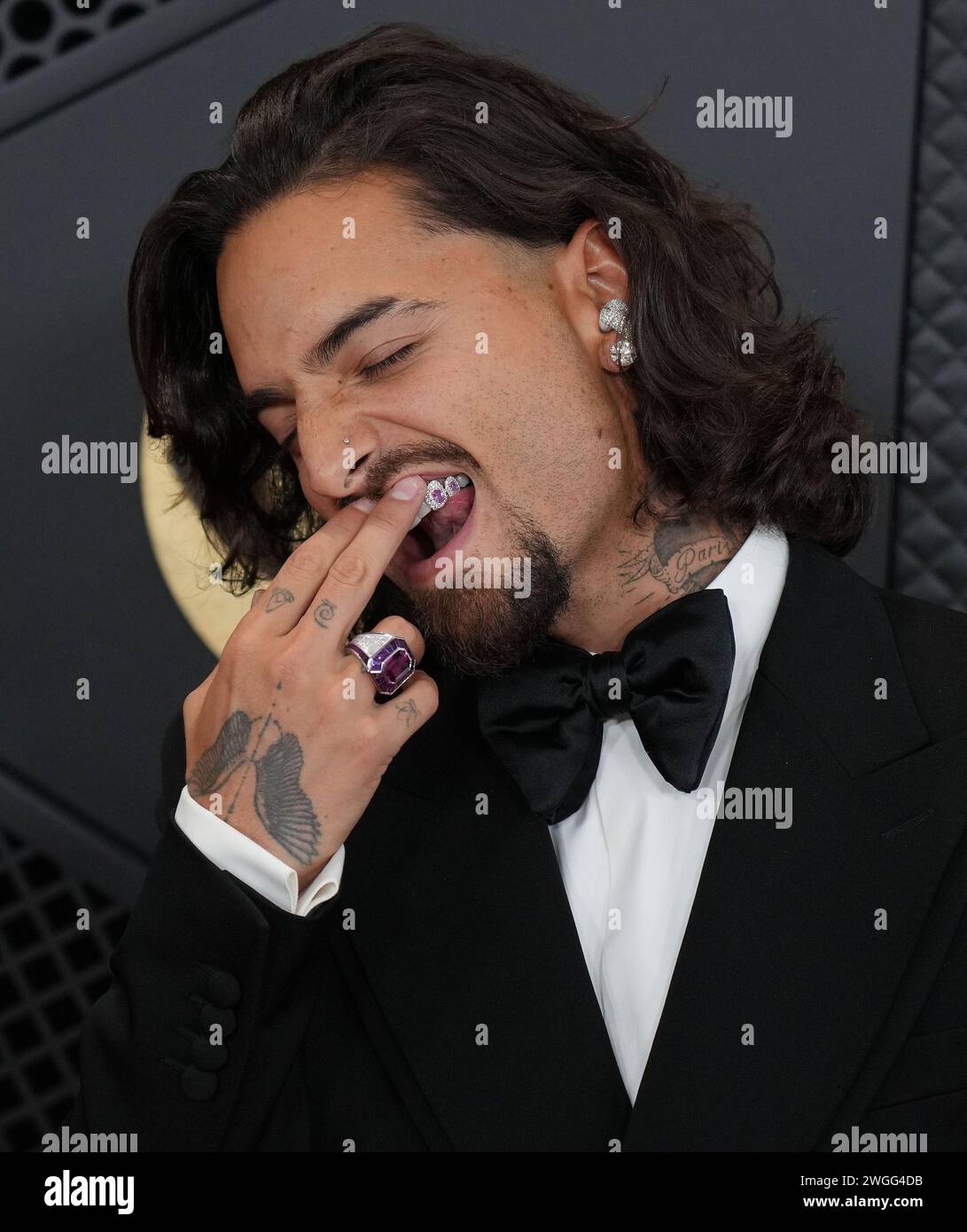 Maluma arrives at the 66th Annual Grammy Awards held at the Crypto.com ...