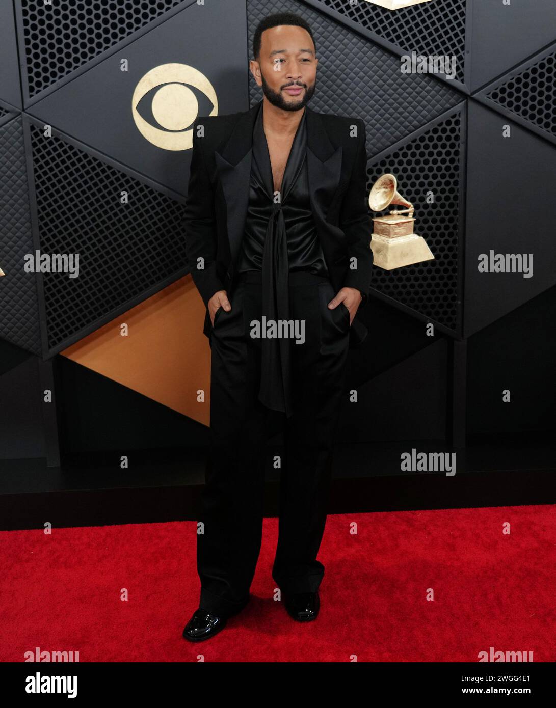 John Legend arrives at the 66th Annual Grammy Awards held at the Crypto ...