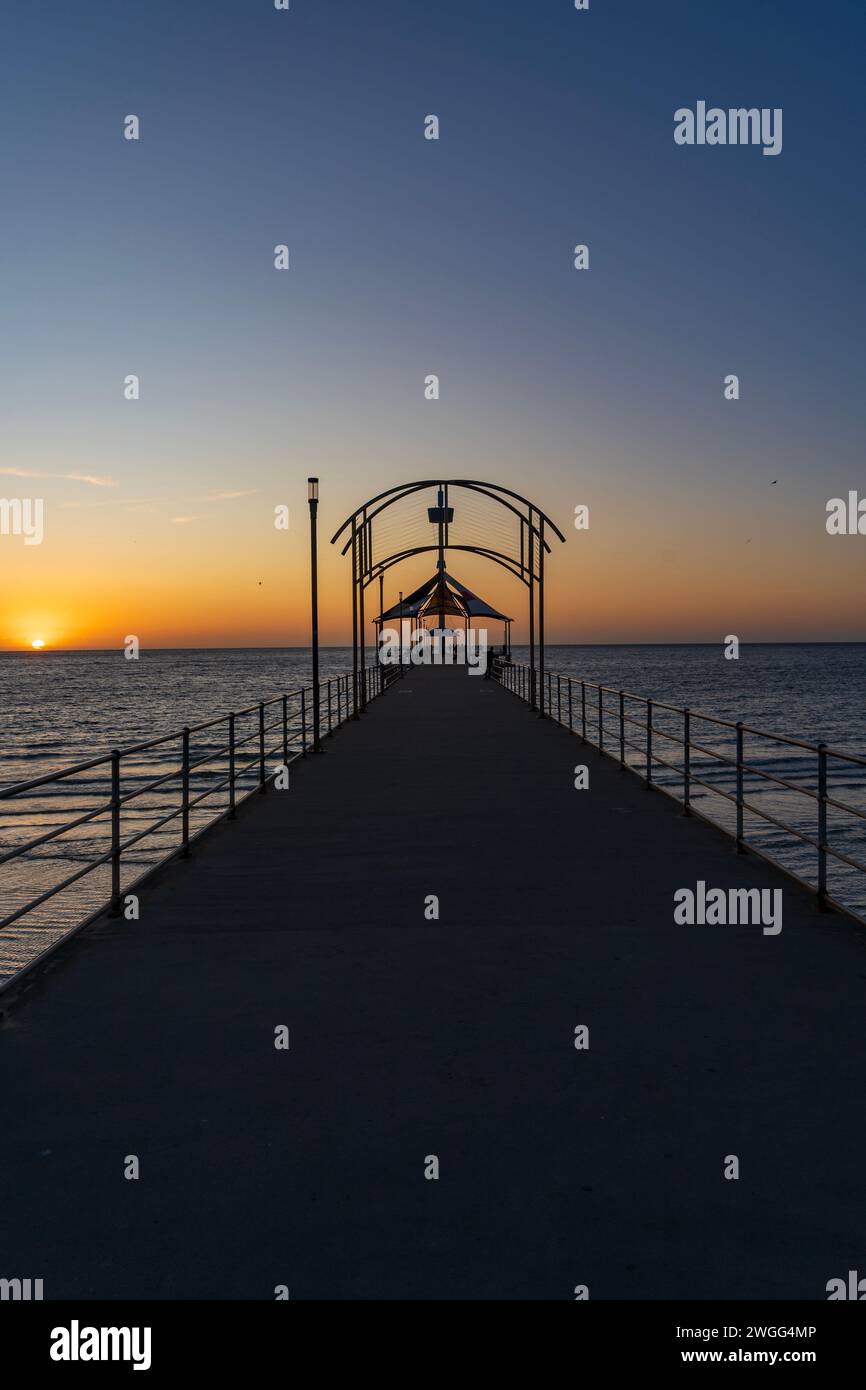 Brighton Jetty at sunset. Adelaide, South Australia Stock Photo - Alamy