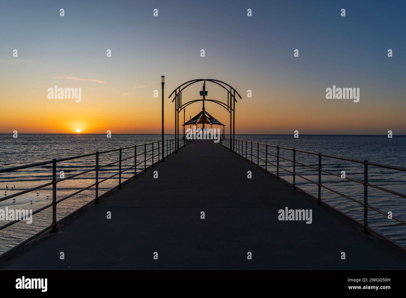 Brighton Jetty at sunset. Adelaide, South Australia Stock Photo - Alamy