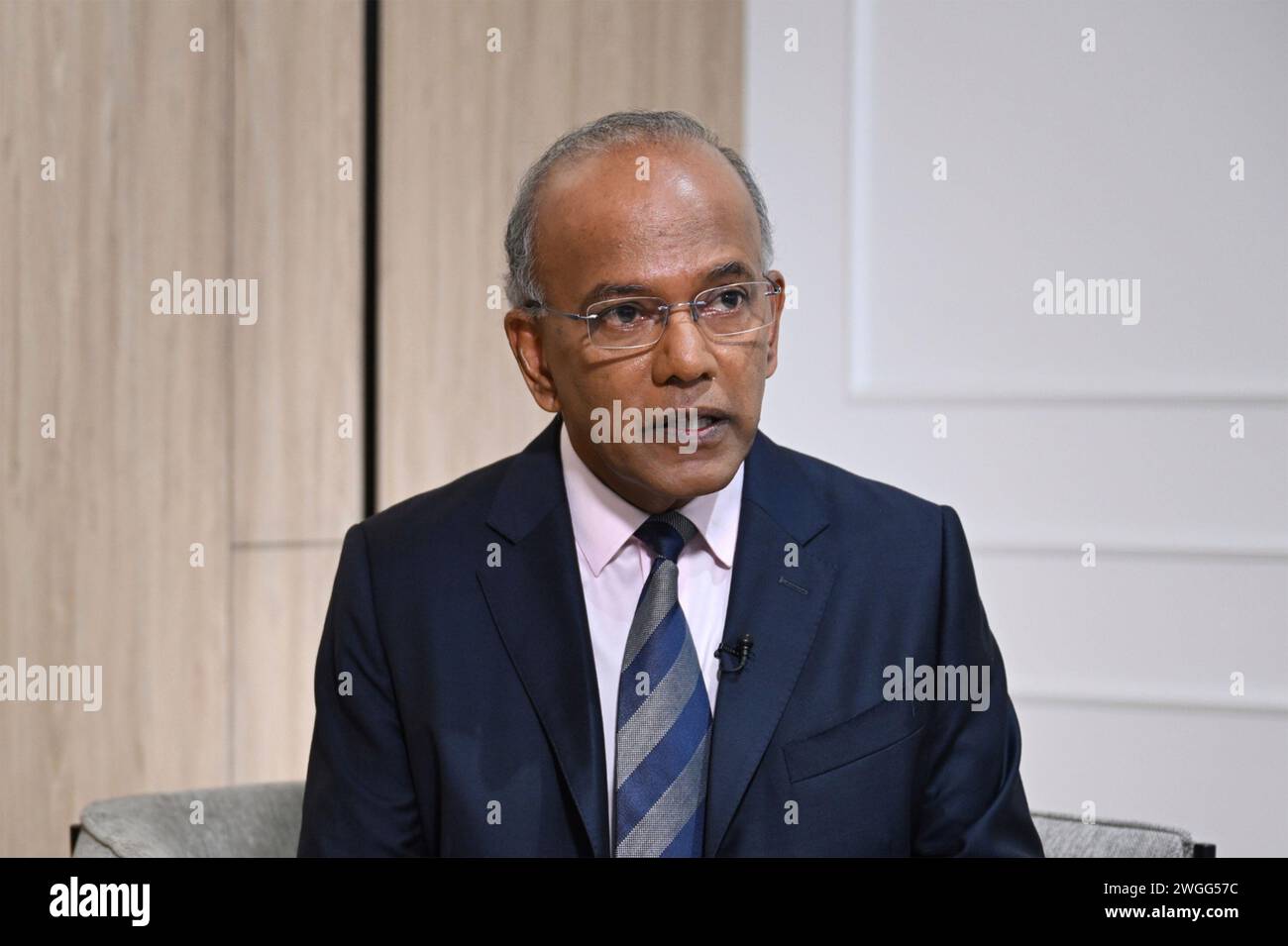 Singapore's Minister for Home Affairs and Law K. Shanmugam, 22 January ...